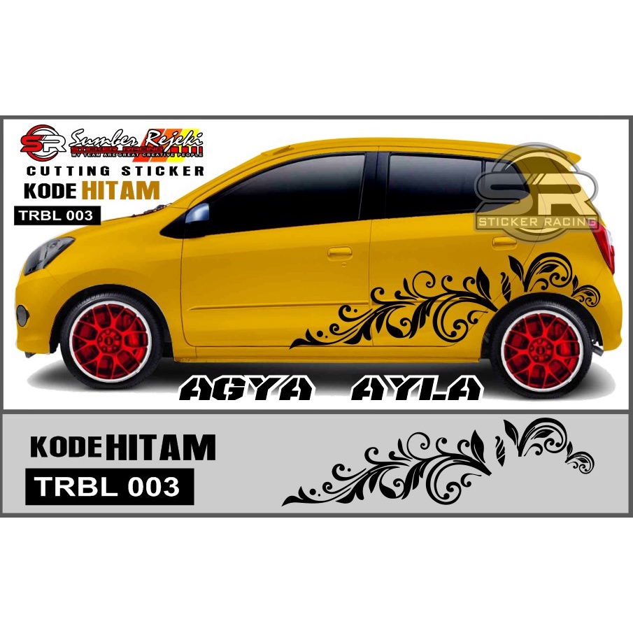 Jual CUTTING STIKER MOBIL AYLA /AGYA MOTIF TRIBAL | Shopee Indonesia