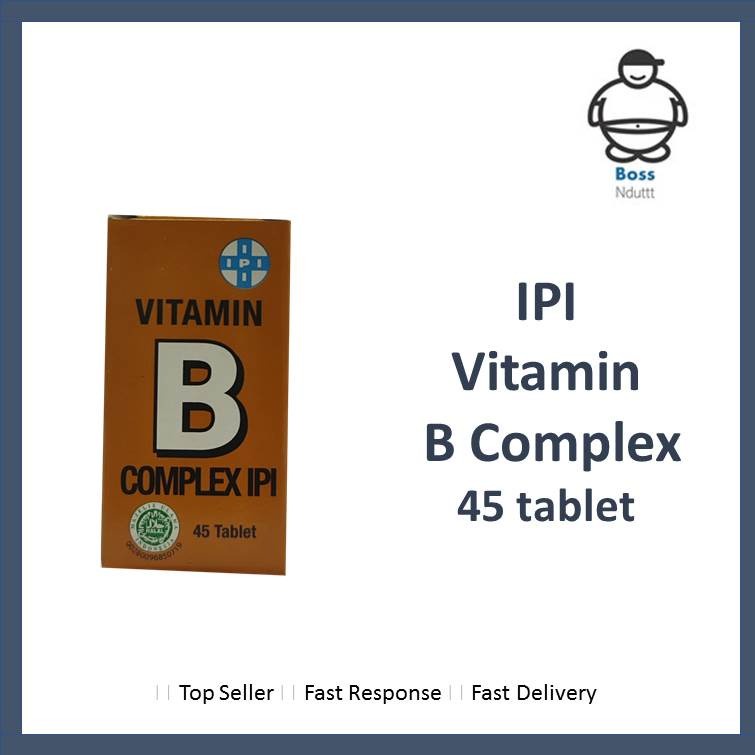 Jual Vitamin B Complex IPI 45 tablet kompleks komplek | Shopee Indonesia