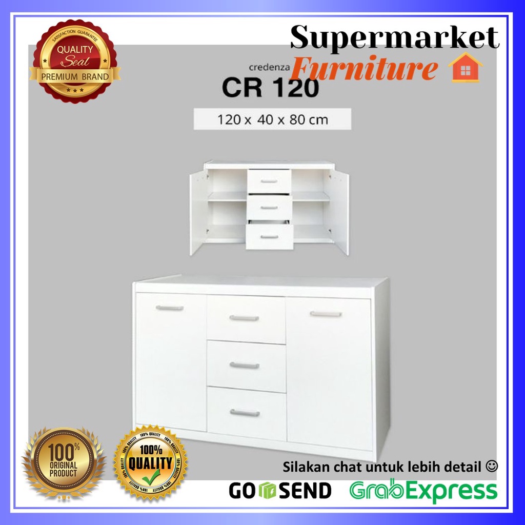 Jual Rak Buku Serbaguna / MEJA TV MINIMALIS Credenza LUNAR CR 120 ...