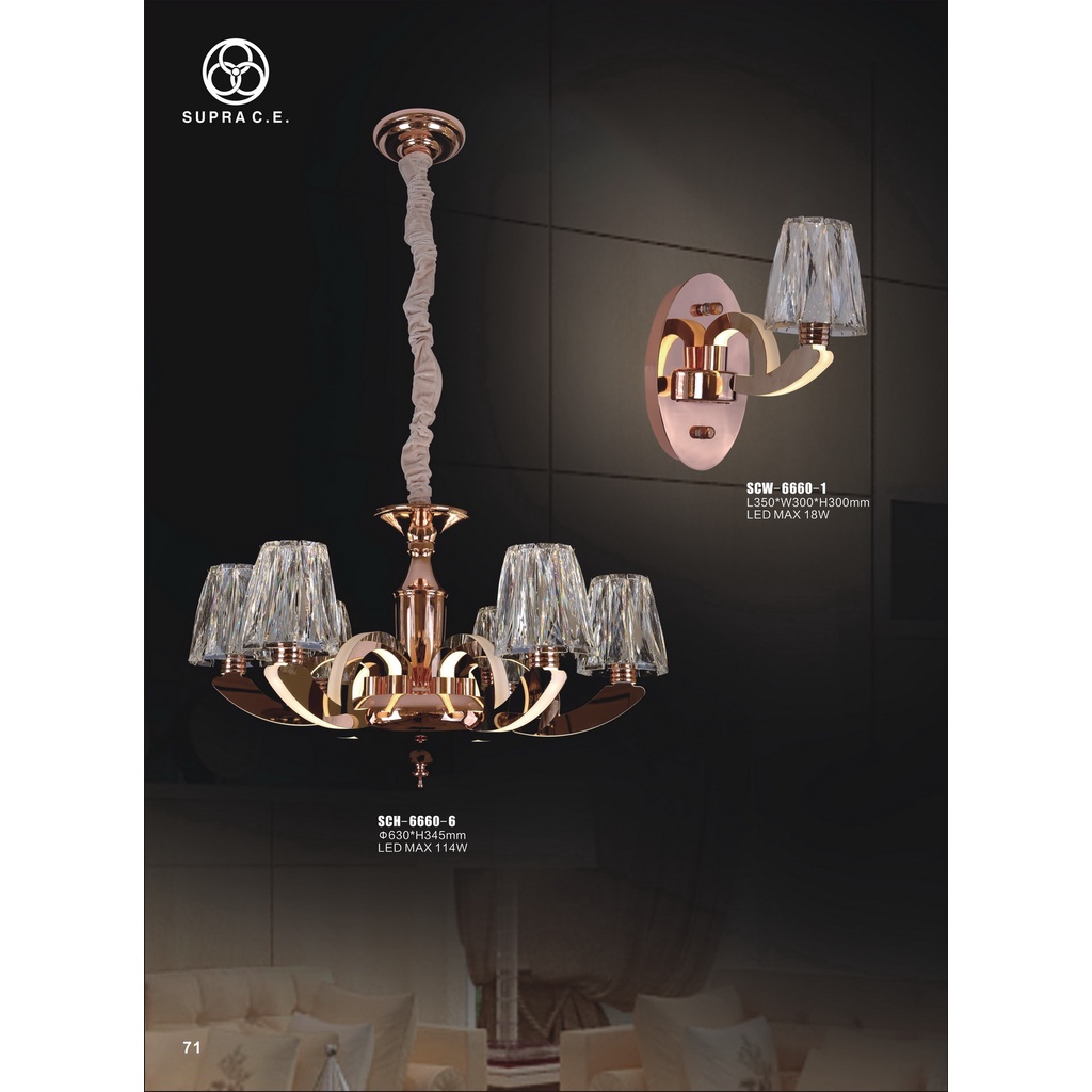 Jual Lampu Gantung Model Lampion Crystal Art Deco Hias Ruang Tamu 6660 ...