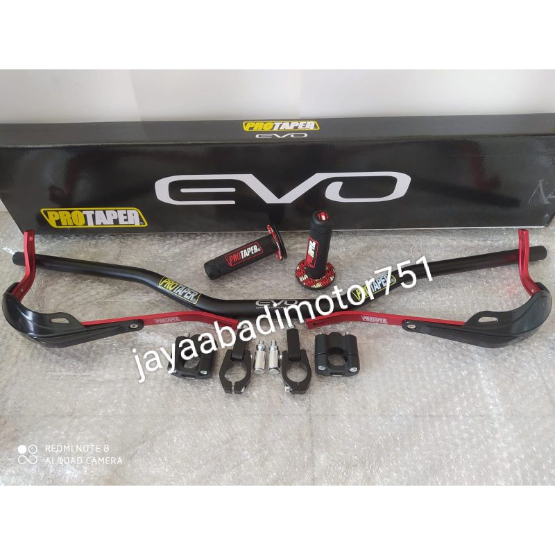 Jual stang fatbar protaper evo low plus handguard dan grip trail wr155 ...