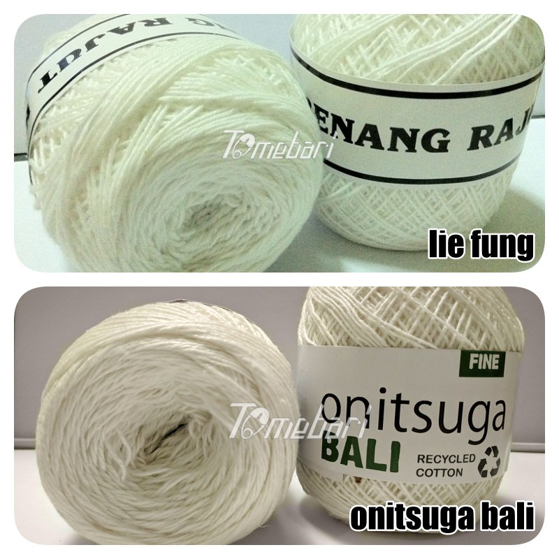 Jual BENANG RAJUT KATUN PUTIH NATURAL TB-01 LIE FUNG ONITSUGA BALI ...