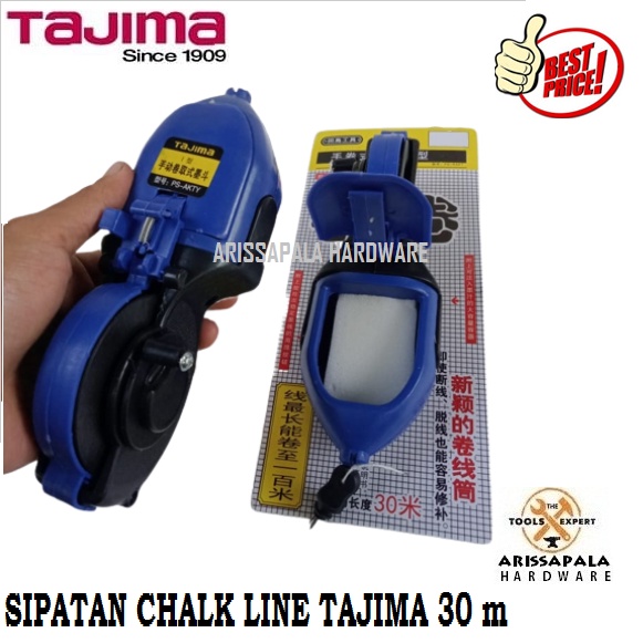 Jual TAJIMA Chalk Line Sipatan Sipat Tukang Chalk Line Penggaris Benang ...