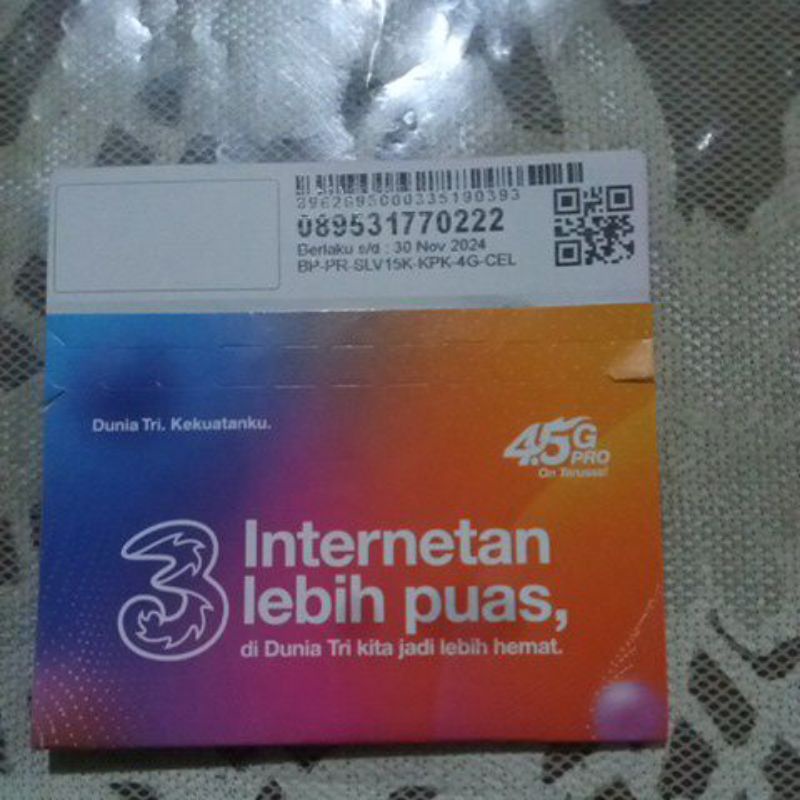 Jual Kartu Perdana Tri / SP Tri 6,5GB | Shopee Indonesia