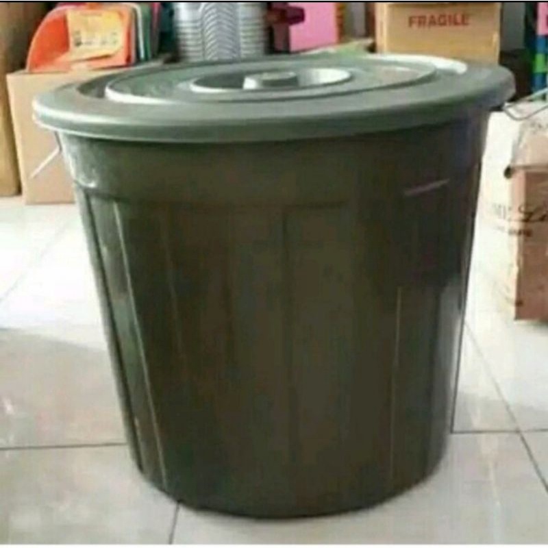 Jual EMBER TUTUP PLASTIK 60 LITER/TONG AIR/TONG SAMAPAH 60 LITER/BAHAN PLASTIK TEBAL | Shopee ...