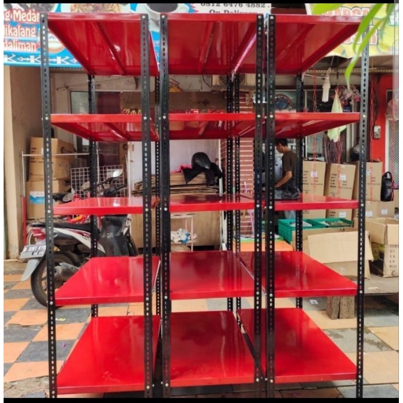 Jual Rak Besi Siku, T200xL40xP100, Rak gudang, Rak barang, Rak besi ...