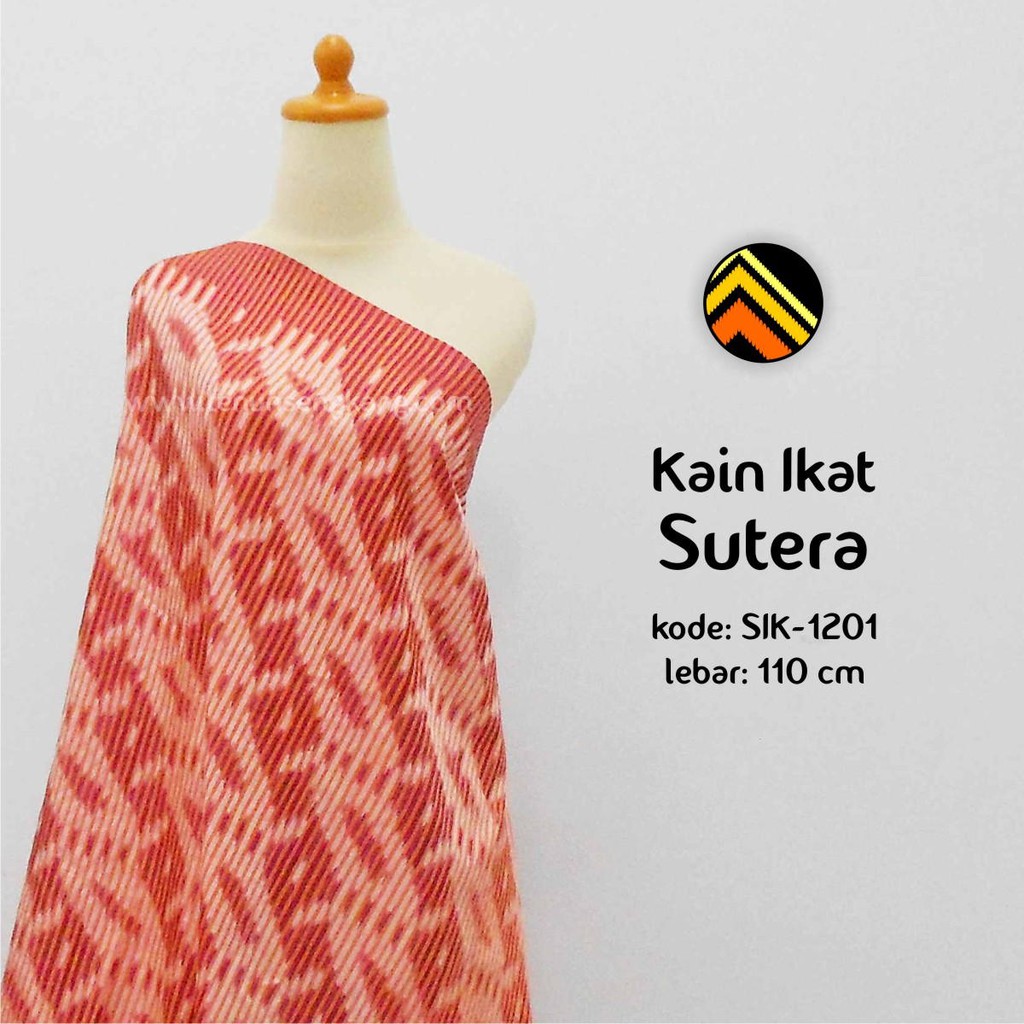 Jual Kain Tenun Ikat Sutra Asli Bugis Makassar Marun - Tenun Sengkang SIK-1201 (Harga per 0,5 ...