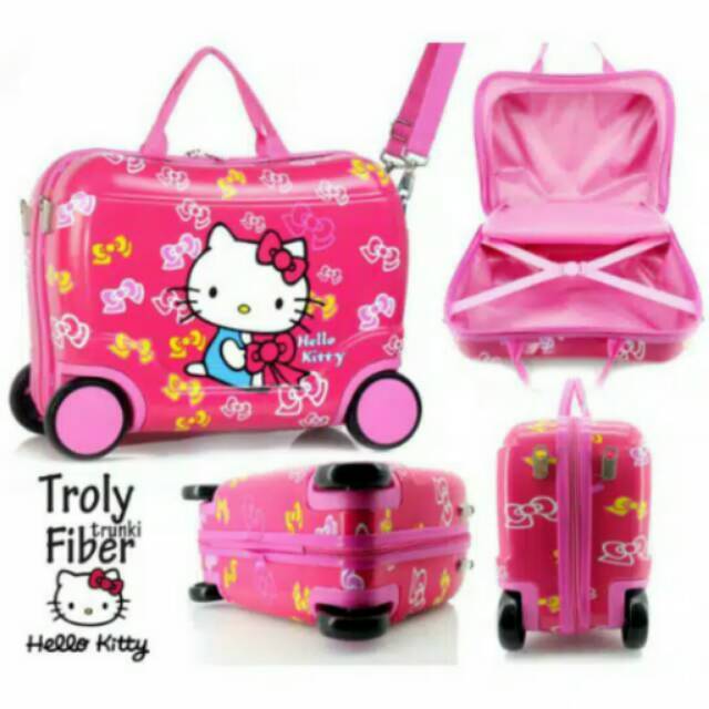 Jual Troly Trunki Fiber Hello Kitty | Shopee Indonesia