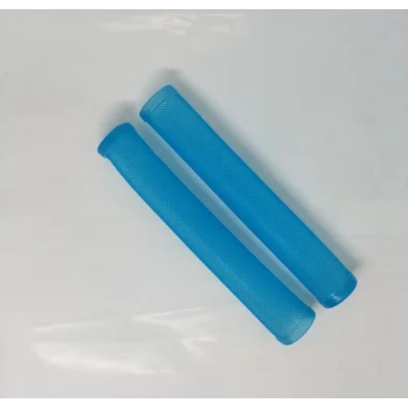 Jual hand grip sepeda fixie biru transparan - hand grip sepeda panjang ...