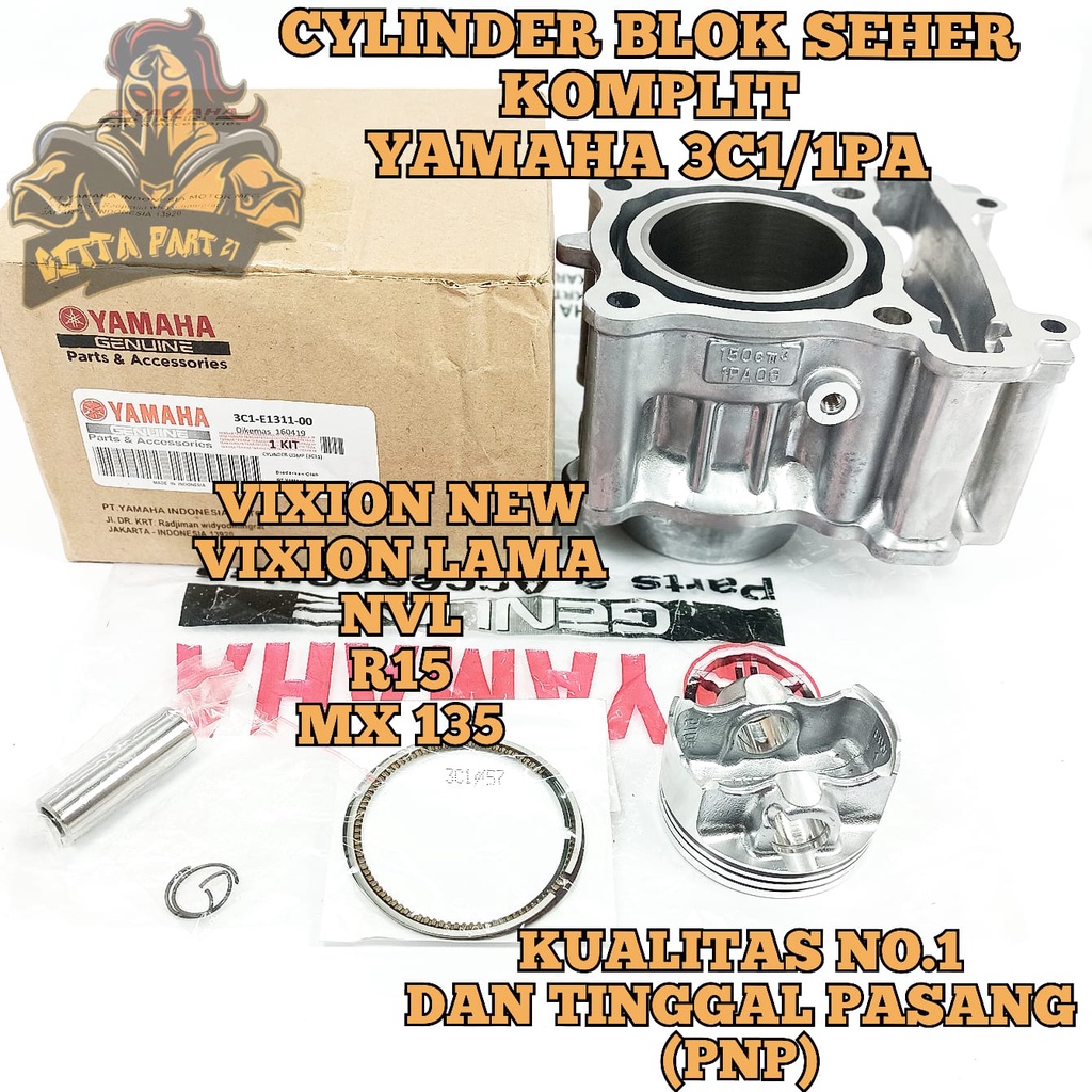 Jual CYLINDER BLOK SEHER PISTON RING KOMPLIT YAMAHA 3C1 KUALITAS ASLI ORIGINAL YAMAHA YGP ...