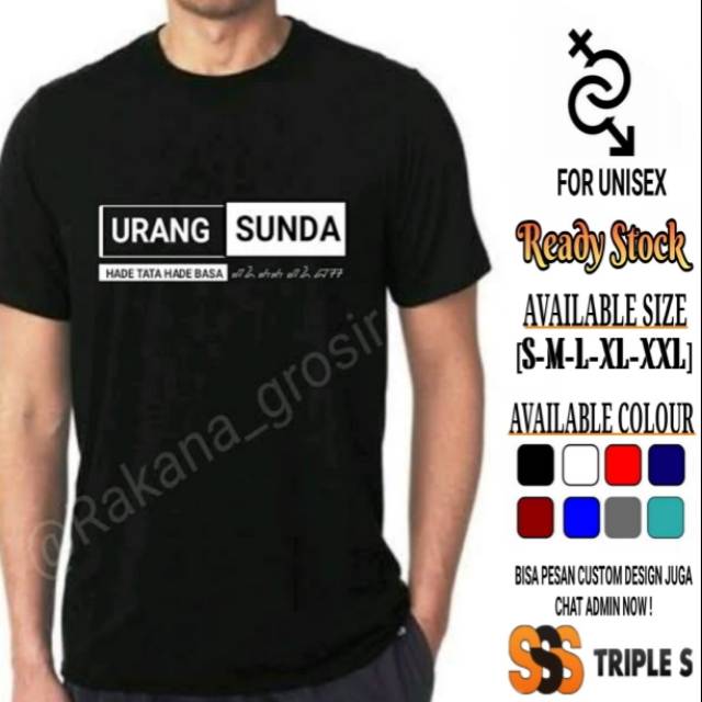 Jual KAOS URANG SUNDA HADE TATA HADE BASA KAOS SUNDA KEREN BAHAN COMBED ...