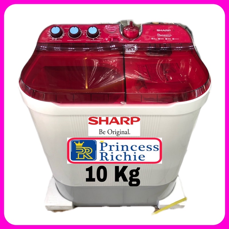 Jual SHARP Mesin Cuci 2 Tabung 10 Kg ES T 1090 | Shopee Indonesia