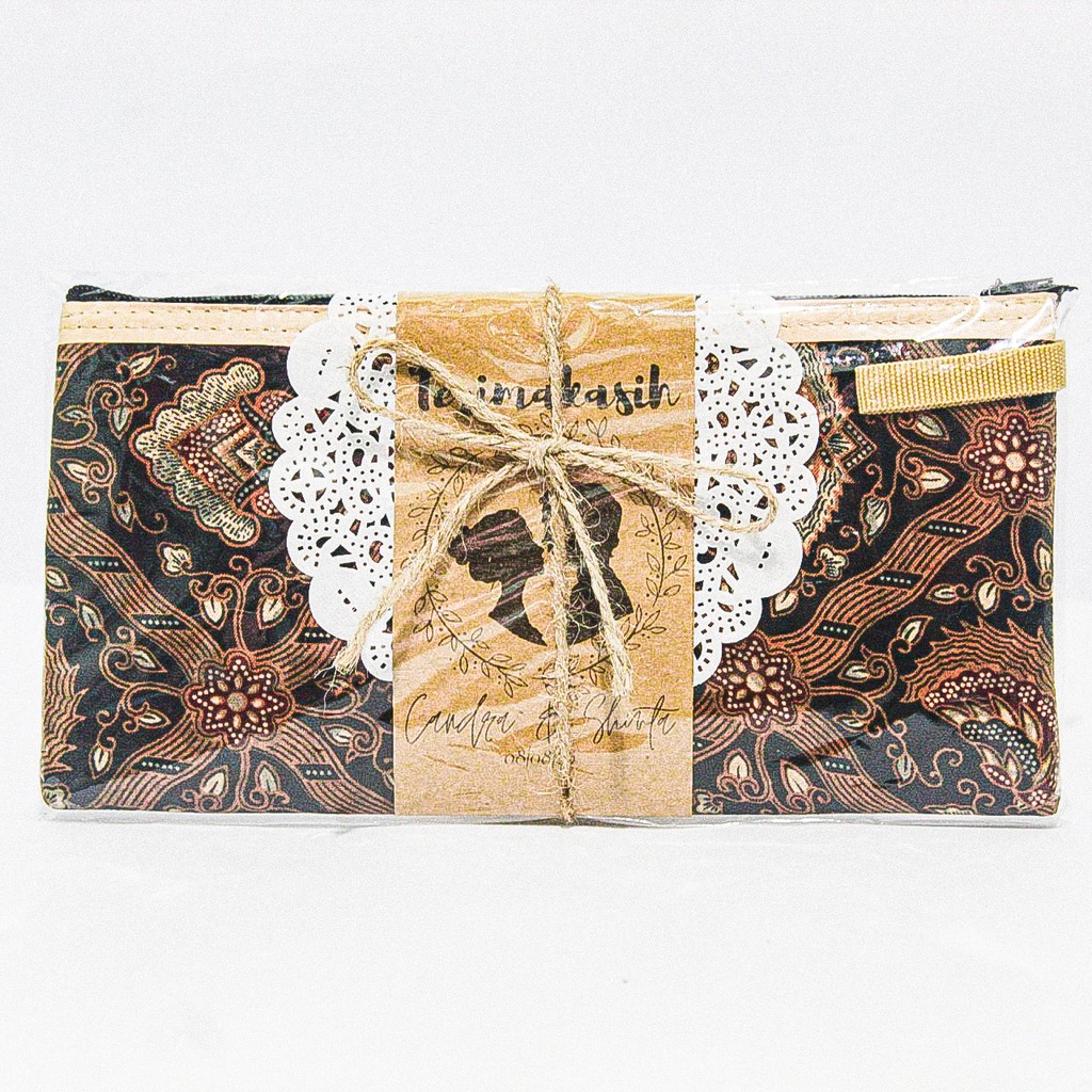 Jual SOUVENIR DOMPET BATIK 20 X 11 CM SOUVENIR PERNIKAHAN POUCH BATIK KHAS JOGJA | Shopee Indonesia
