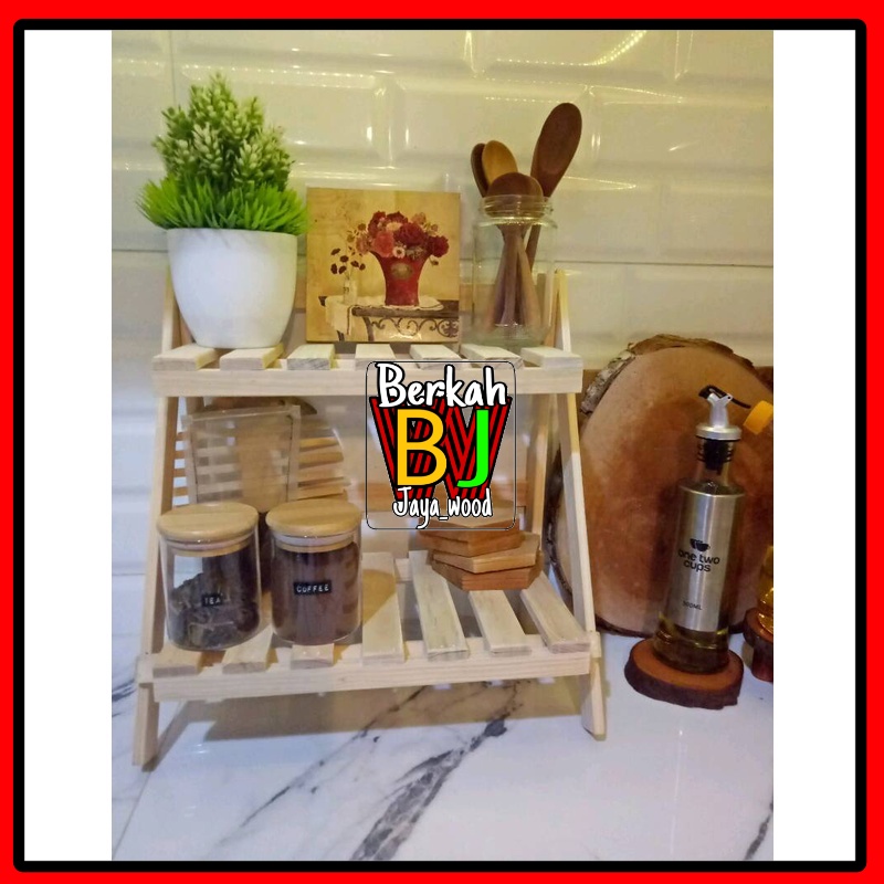 Jual Rak Susun kayu Mini Serbaguna | Rak Meja Rakit Multifungsi ...