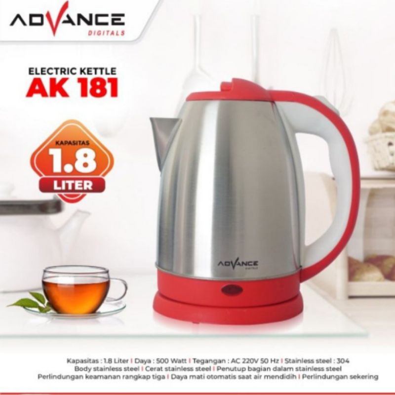 Jual TEKO LISTRIK KETEL ADVANCE AK-183 CERET PEMANAS AIR Low Watt Poci ...