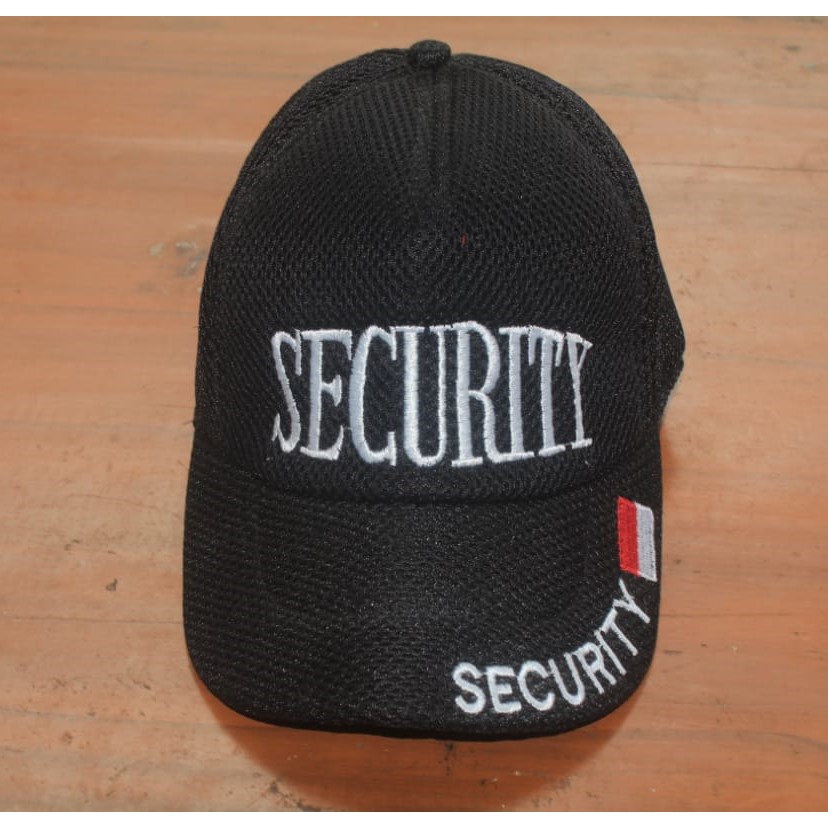Jual TOPI SECURITY HITAM TERBARU KEREN / TOPI SATPAM SECURITY COD POLOS ...