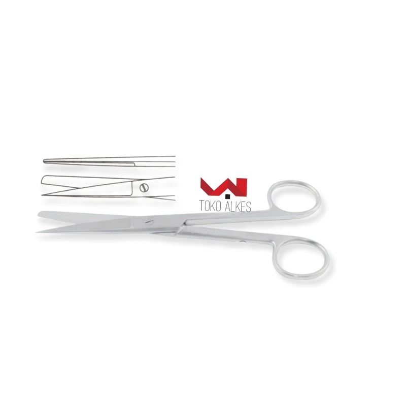 Jual Operating Scissor Straight Sharp - Blunt / Gunting Operasi Gunting ...