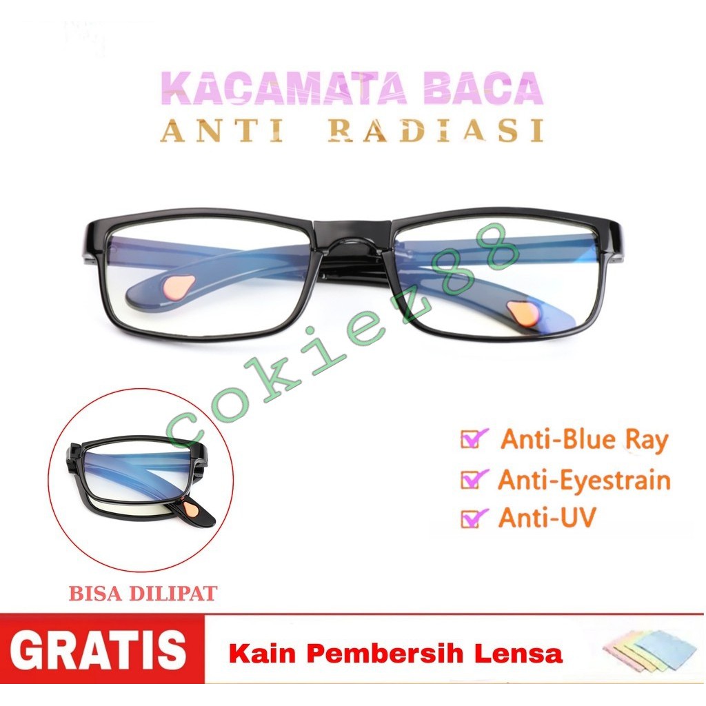 Jual Kacamata Plus Lipat Anti Radiasi Blue Light Radiation Protection ...