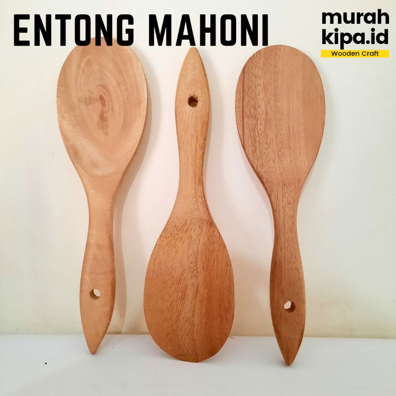 Jual Entong Kayu Murah / Entong Kayu Mahoni / Peralatan Masak | Shopee ...