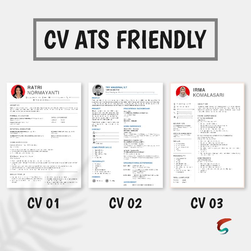 Jual Curriculum vitae CV ATS Friendly dan Surat Lamaran (resume dan cover letter) | Shopee Indonesia