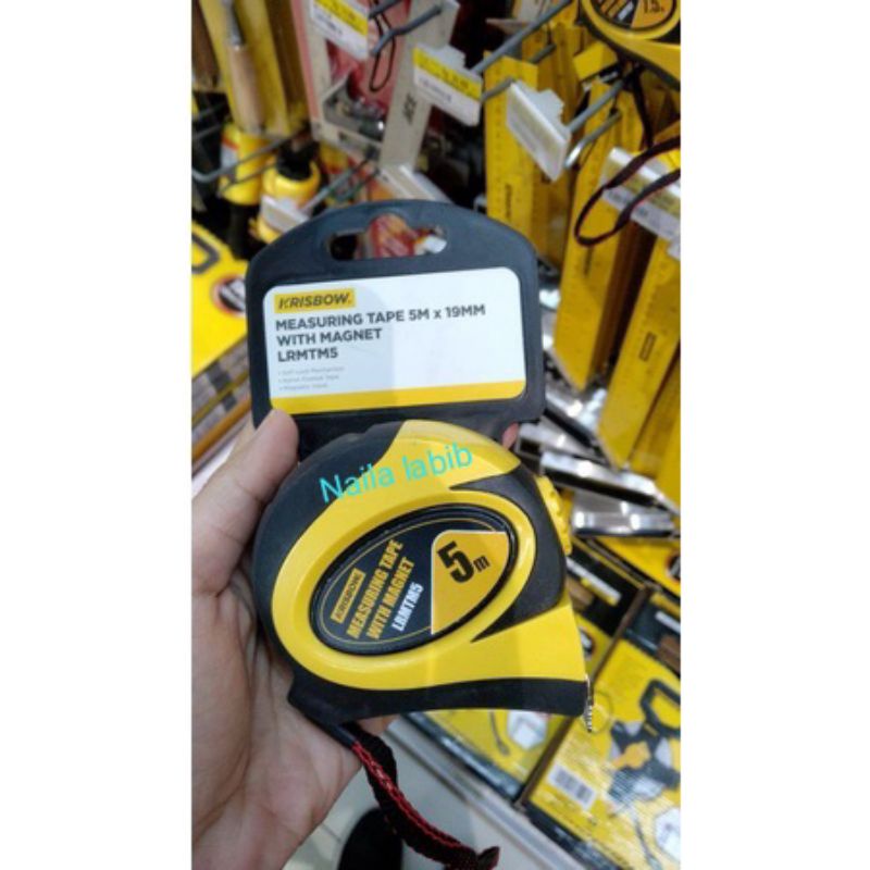 Jual Meteran 5 Meter/Krisbow Measuring Tape 19mm x 5m Krisbow original ...