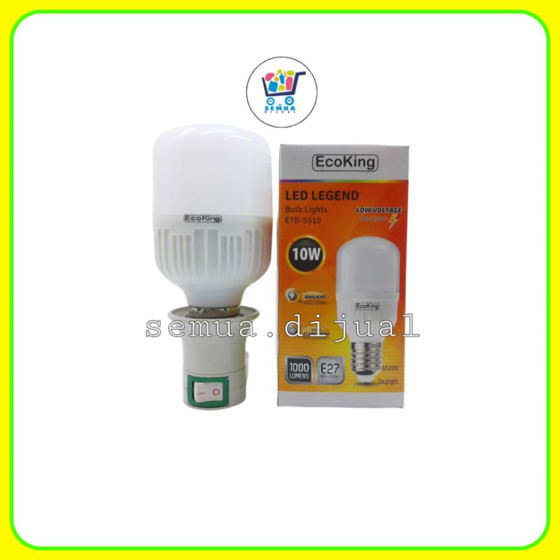 Jual Lampu Led 10 watt - 15 watt E27 Putih-kuning Ecoking Legend Lampu ...