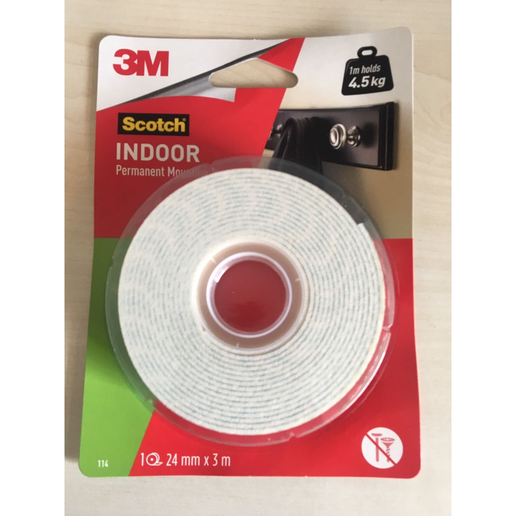 Jual SCOTCH DOUBLE TAPE MOUNTING 25MMX4M 110-M25 / SCOTCH INDOOR TAPE ...