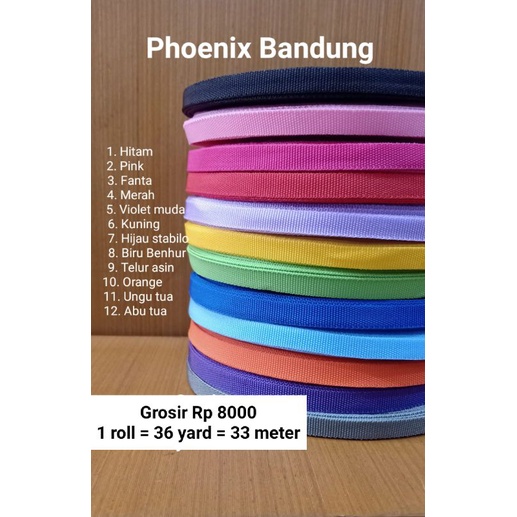 Jual Tali webbing 1cm Tipis ( Rp 9000) | Shopee Indonesia