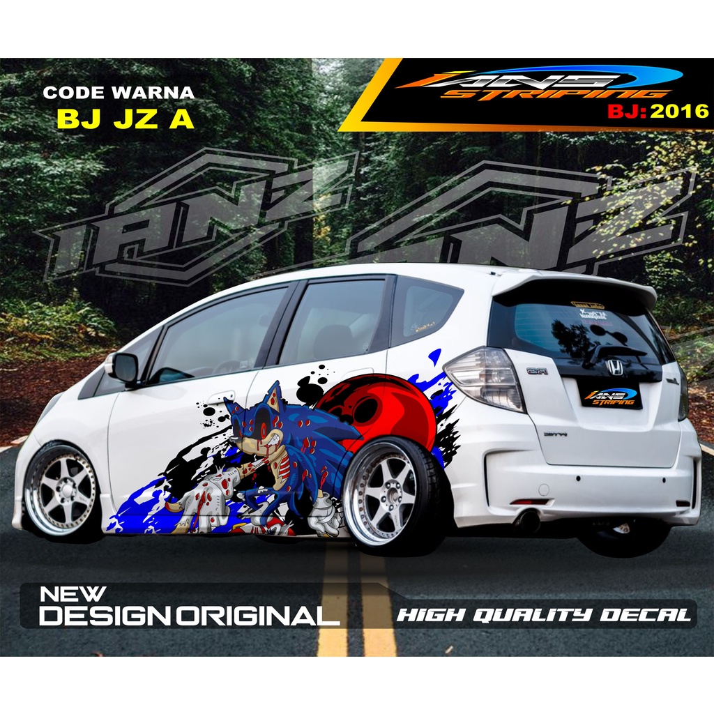 Jual STICKER DECAL MOBIL HONDA JAZZ MOBILIO AGYA AYLA / STIKER VARIASI ...
