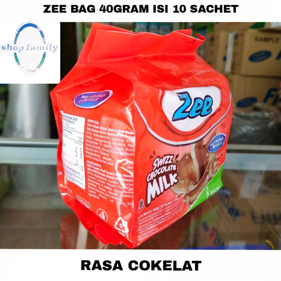 Jual ZEE BAG COKELAT 40 GRAM 10 SACHET | Shopee Indonesia