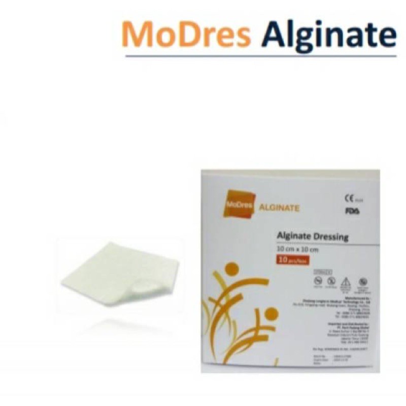 Jual MODRES ALGINATE DRESSING / IV DRESSING / WOUND DRESSING / 10cm X ...