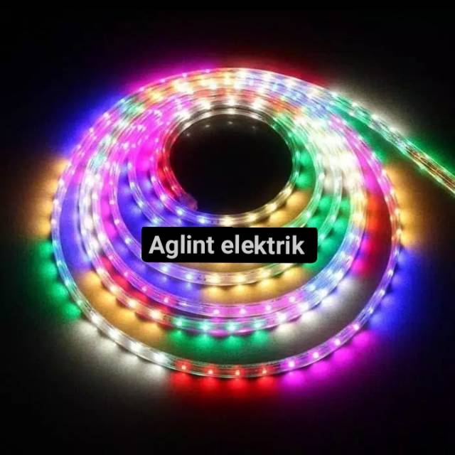 Jual Led rgb selang 220 volt langsung listrik paket komplit gapura toko ...