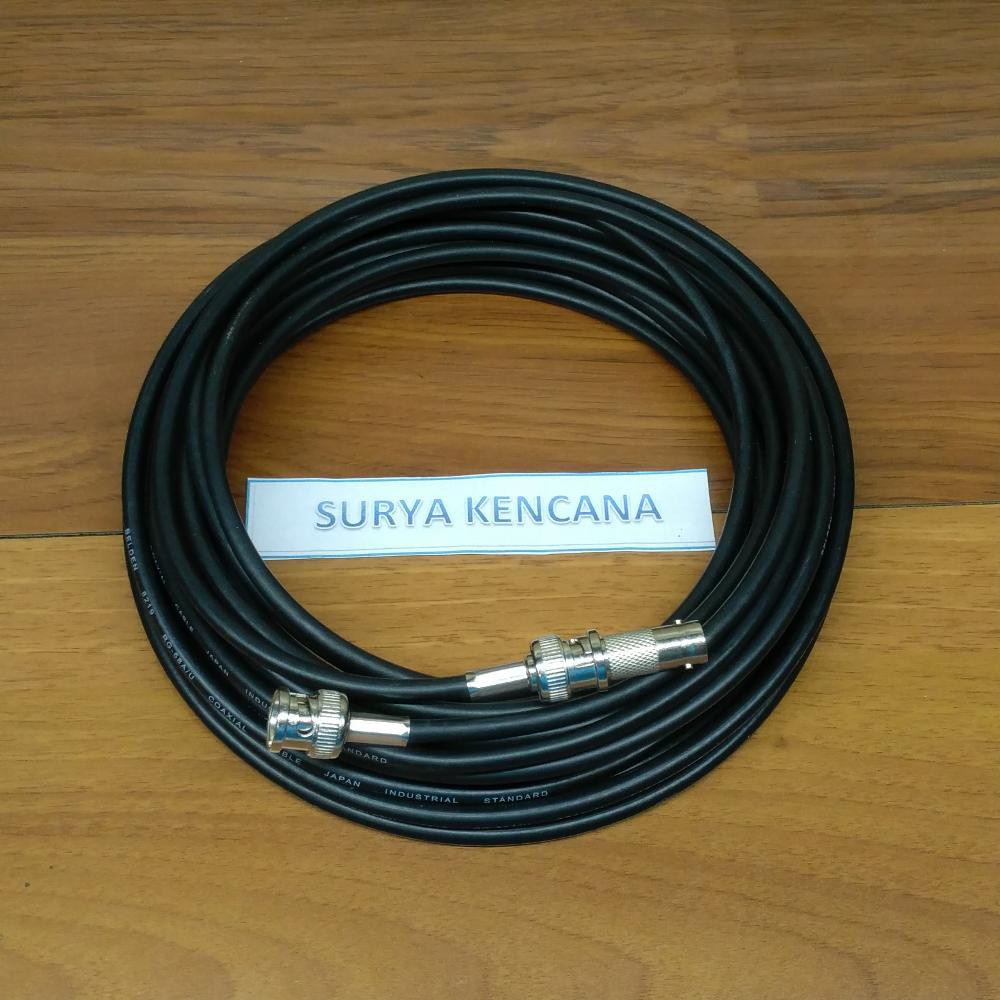 Jual KABEL JUMPER RG58 COAXIAL 50 OHM HT BNC MALE TO BNC FEMALE UNTUK HT ICOM PANJANG 10 METER ...