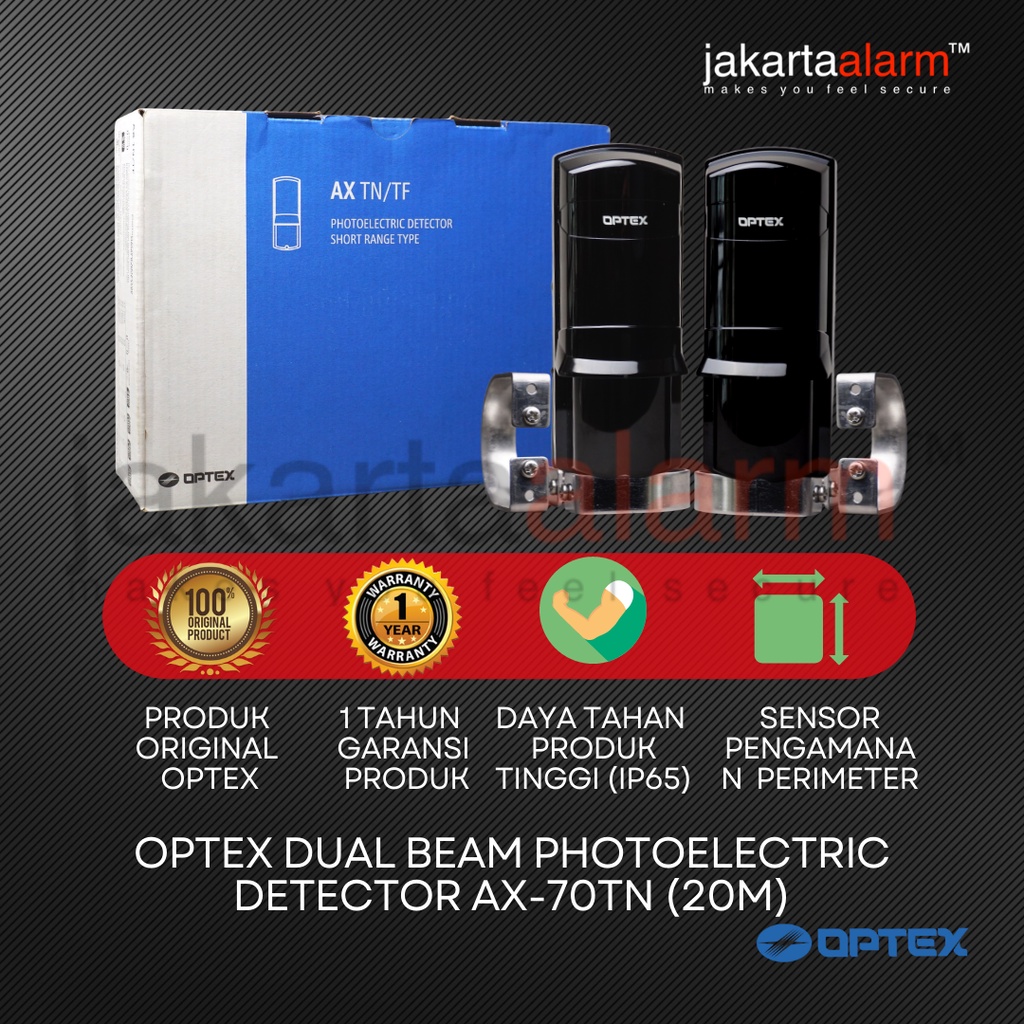 Jual Sensor Gerak Active Infrared Photoelectric Beam Optex AX-70TN 20m | Shopee Indonesia