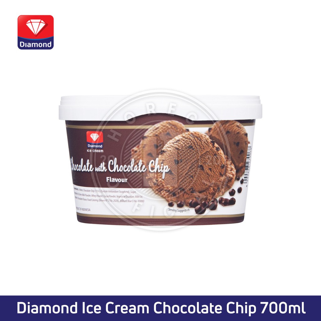 Jual Diamond Ice Cream Chocolate Chip 700GR / Es Krim Choco Chips ...