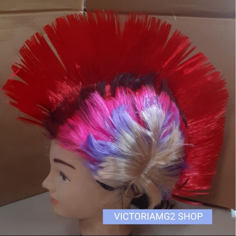 Jual Wig Rambut Palsu Punk tomahawk Warna | Shopee Indonesia