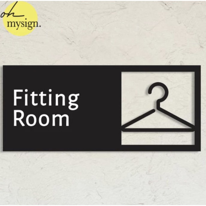 Jual Fitting Room Sign Akrilik Acrylic Sign Kamar Pas Modern | Shopee ...