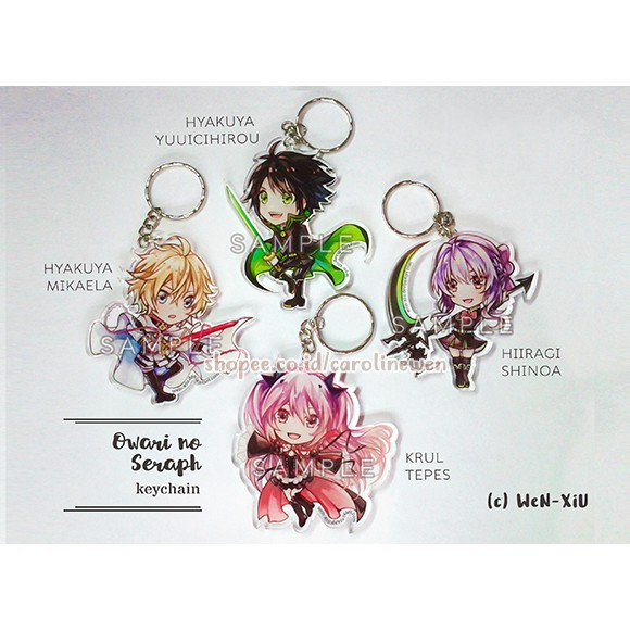 Jual Gantungan Kunci Owari no Seraph - Keychain Anime Manga Yuu Mika ...