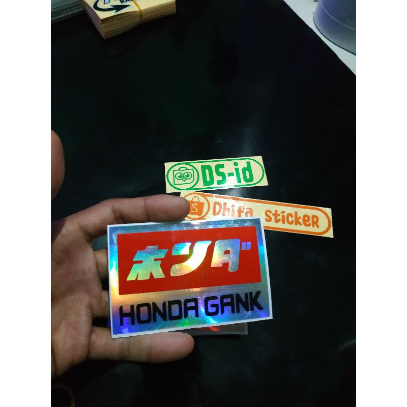 Jual cutting sticker HONDA GANK kotak 7cm | Shopee Indonesia
