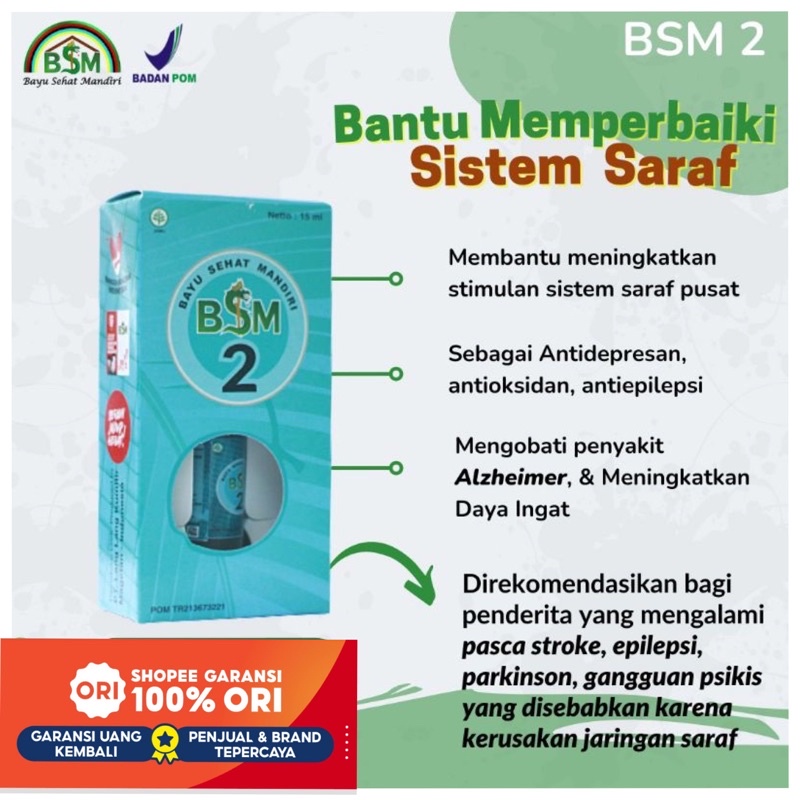 Jual BSM 2 Saraf epilepsi, paska stroke | Shopee Indonesia