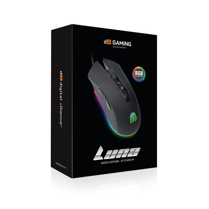 Jual Digital Alliance LUNA Gaming Mouse Macro RGB | Shopee Indonesia