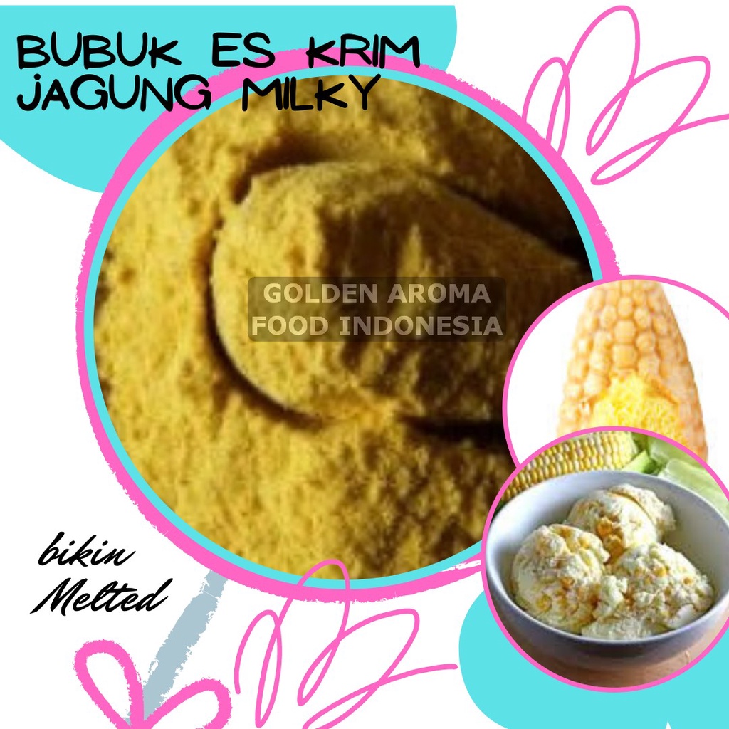 Jual Bubuk Es Krim Jagung Milky 1 Kg l Serbuk Ice Cream Jagung Milky ...