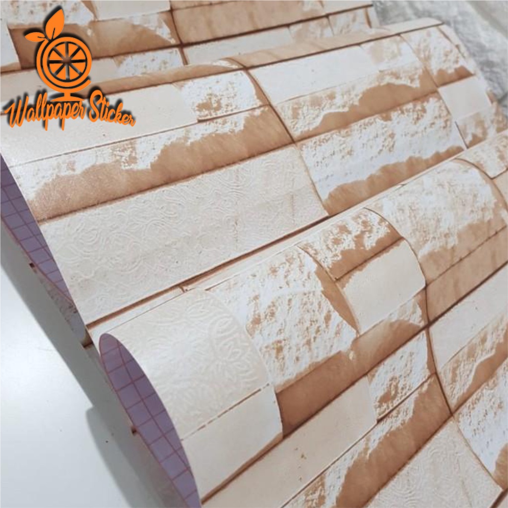 Jual COD Wallpaper Dinding Motif 3D Batu Aestetik WallStiker Dinding Premium Kamar tidur dan ...