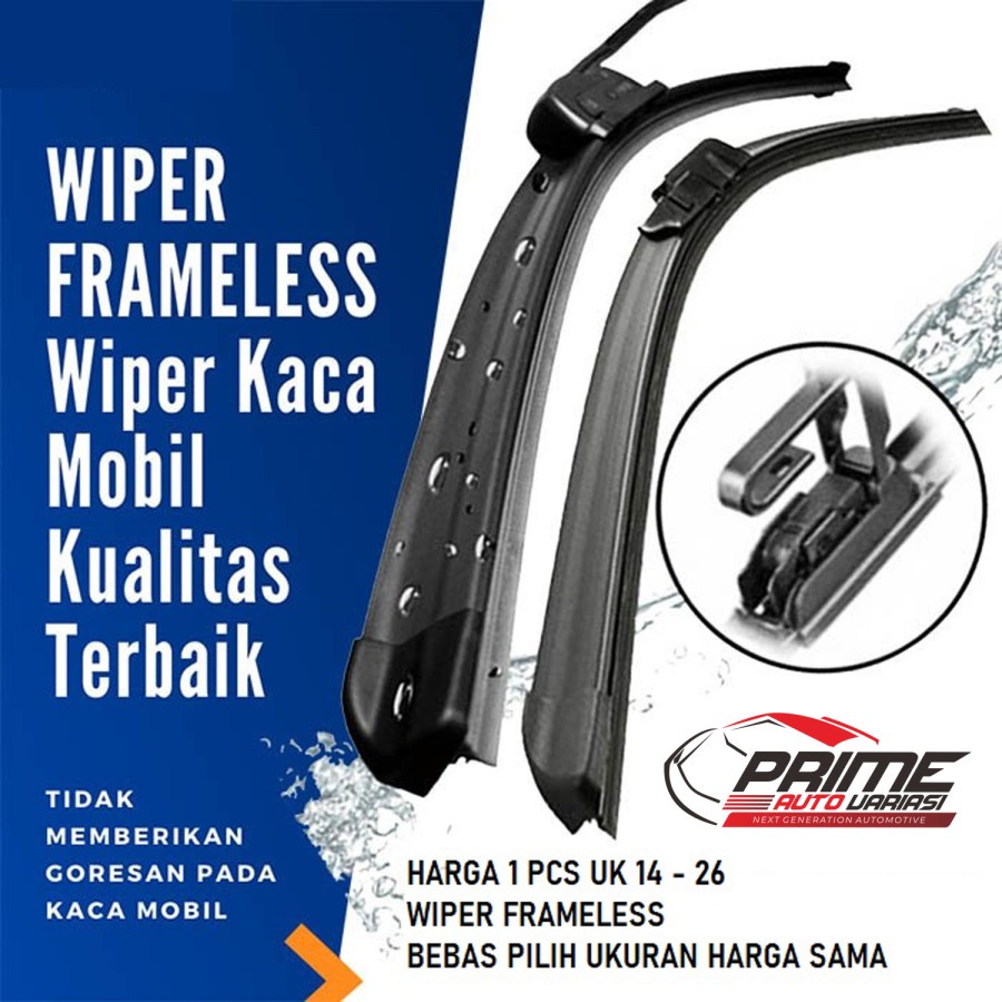Jual Wiper Mobil Frameless Pisang Soft Wiper Full Karet Banana 16 inch 1PCS | Shopee Indonesia