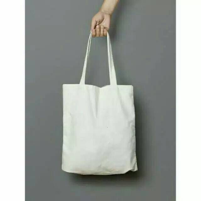 Jual totebag kanvas putih polos | Shopee Indonesia