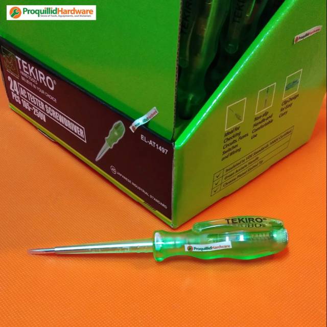 Jual Obeng Tes Arus Listrik Test Pen TEKIRO AC Tester Screwdriver 105 ...