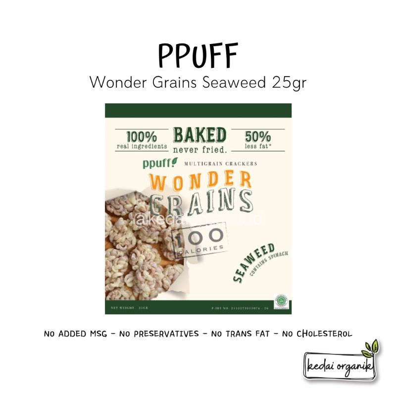 Jual PPUFF! Wonder Grains Seaweed | Wonder Grains Salted Caramel ...