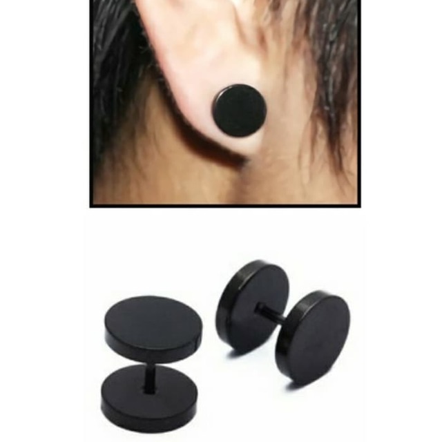 Jual ANTING TUSUK BARBEL HITAM (anting tusuk bulat hitam) | Shopee ...