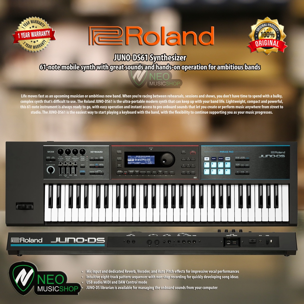 Jual Roland JUNO-DS61 Synthesizer | Shopee Indonesia