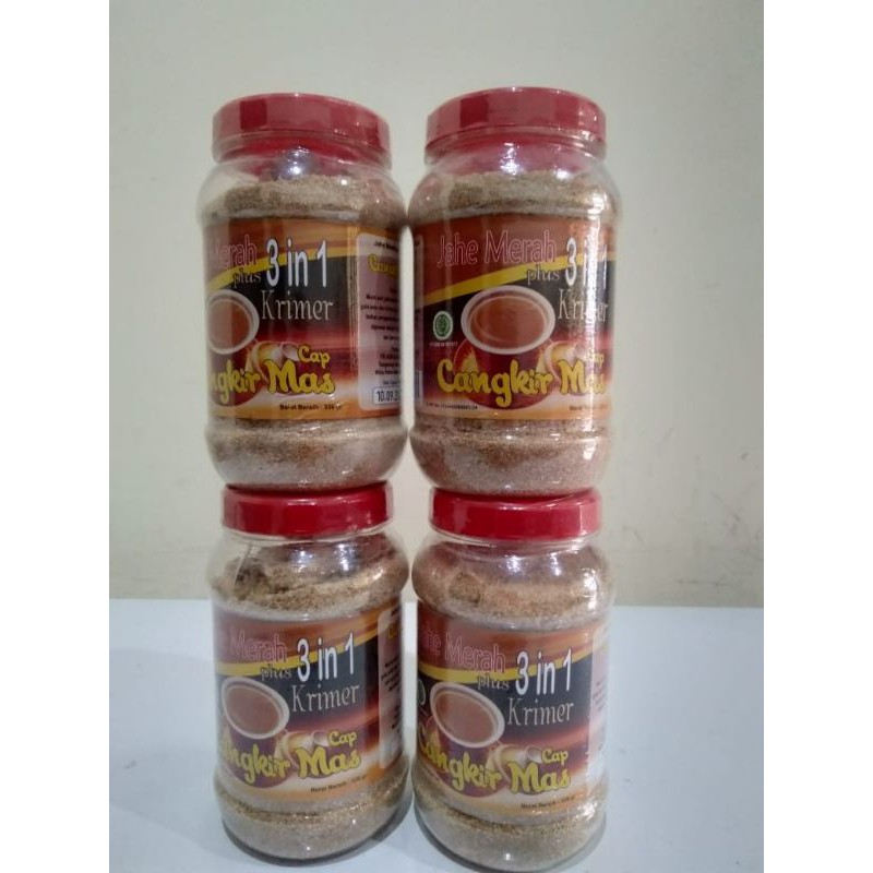 Jual Jahe Merah Bubuk Original Plus Krimer Cap Cangkir Mas 330 gr ...
